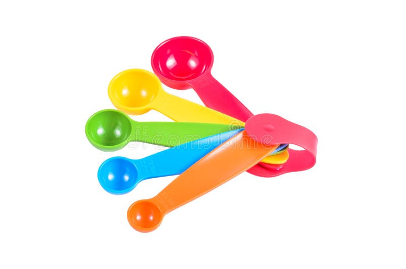 Colorful measuring spoons stock photo. Image of group - 53025940