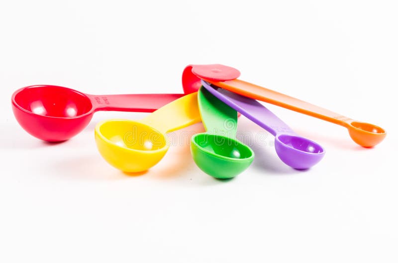 Colorful measuring spoons stock photo. Image of group - 56846432