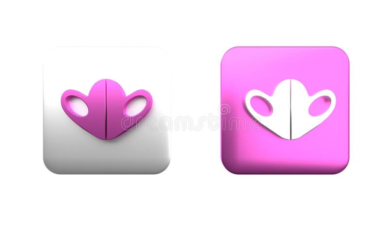 Colorful Medical Protective Mask Icon Isolated on White Background ...
