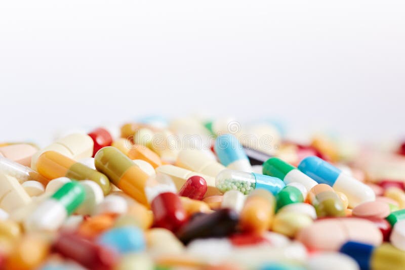 Colorful Medication Background Stock Image - Image of health, illness ...