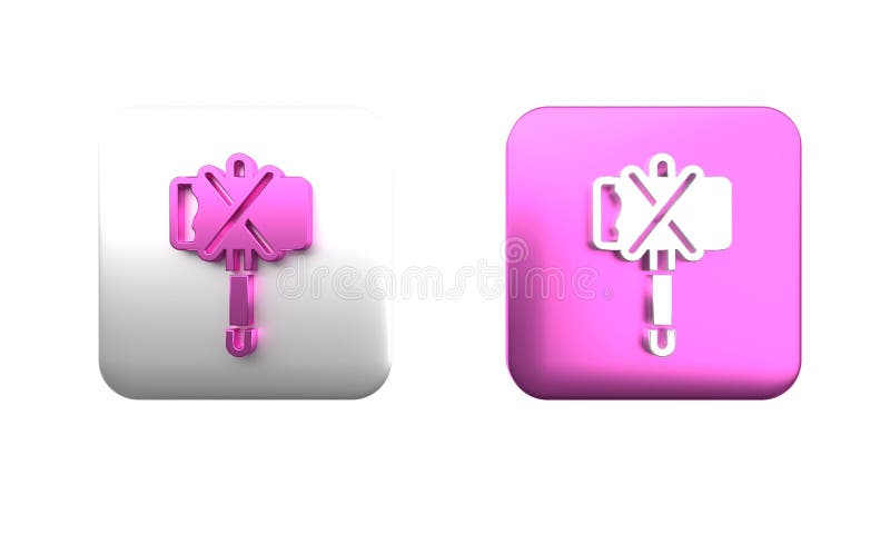 Colorful Medieval Axe Icon Isolated on White Background. Battle Axe ...