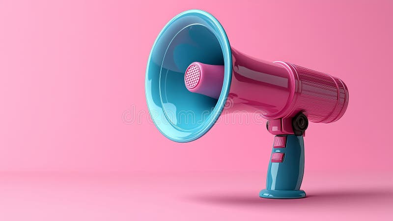 Colorful Megaphone Design for Effective Communication and Announcements ...