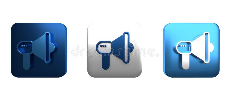 Colorful Megaphone Icon Isolated on White Background. Speaker Sign ...