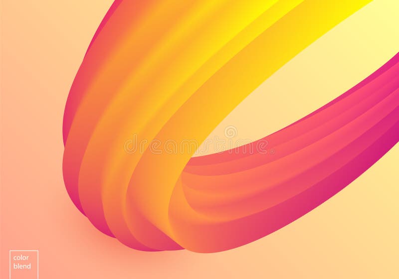 Colorful Mellow Vector Wave Stock Vector - Illustration of green, move ...
