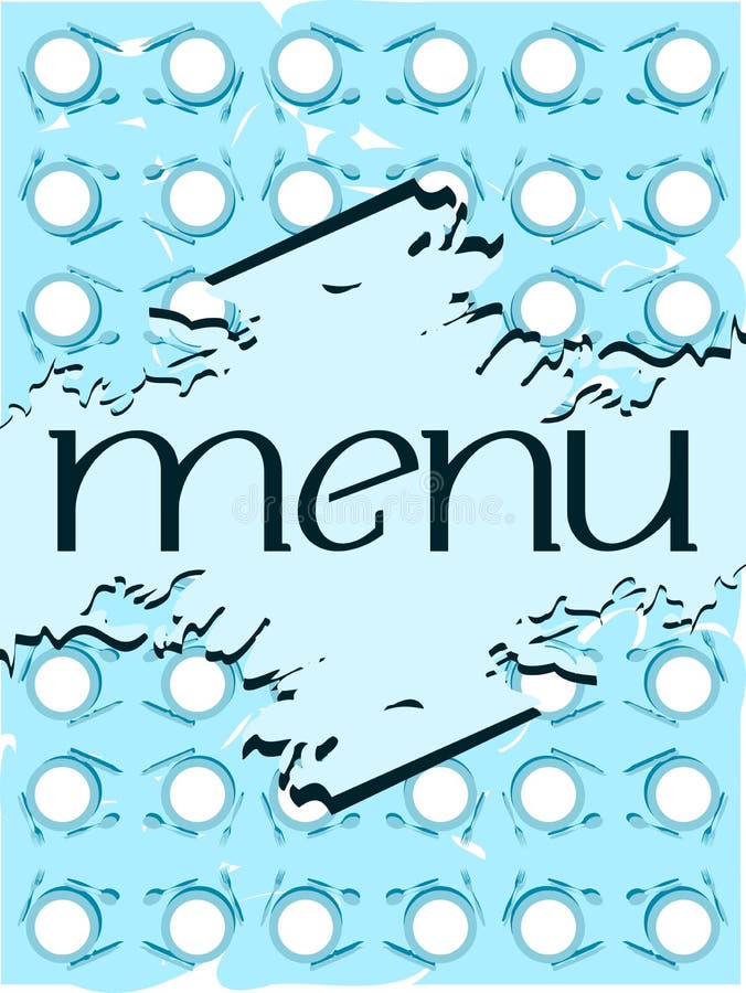 Colorful Menu Label Isolated Stock Illustration - Illustration of decor ...