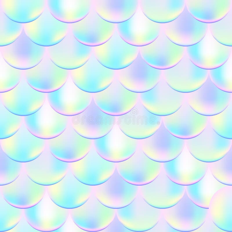 Colorful Mermaid Seamless Pattern with Holographic Effect. Iridescent ... Colorful Mermaid Seamless Pattern with Holographic Effect. Iridescent ...