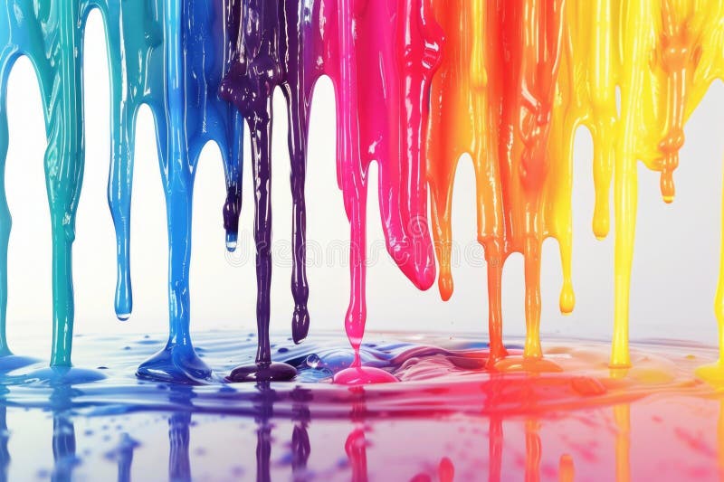 Colorful Mess Watercolor Drops. High Quality Beautiful Photo Concept ...