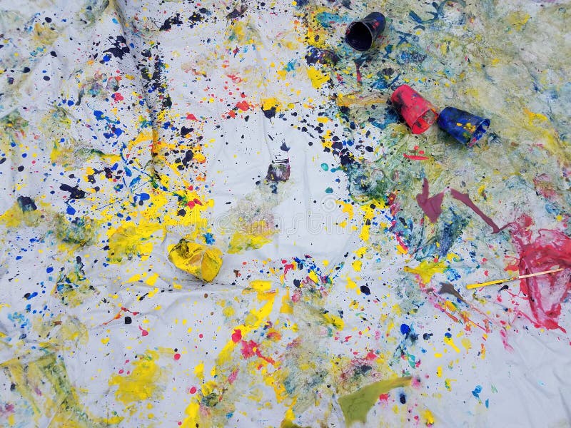 Colorful Mess Watercolor Drops. High Quality Beautiful Photo Concept ...