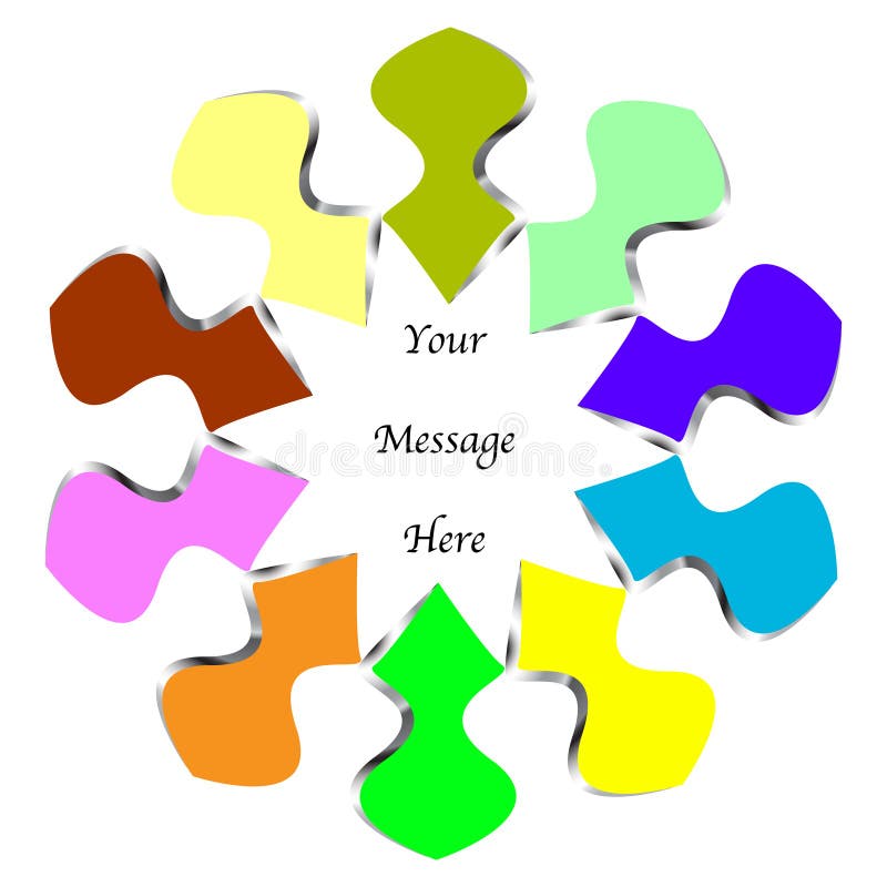 Colorful Message Arrows stock vector. Illustration of chrome - 53427591