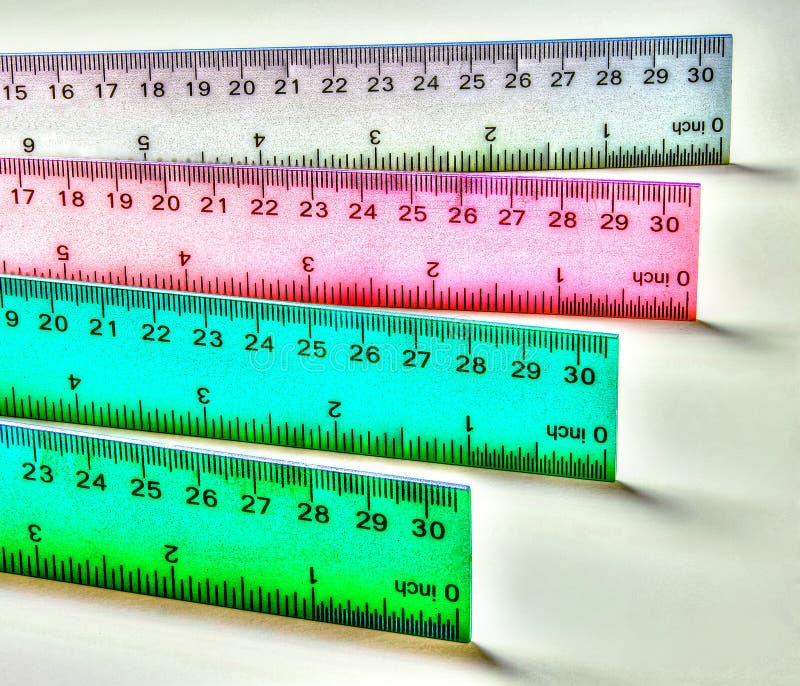 Colorful Ruler Set stock image. Image of school, plastic - 22435405