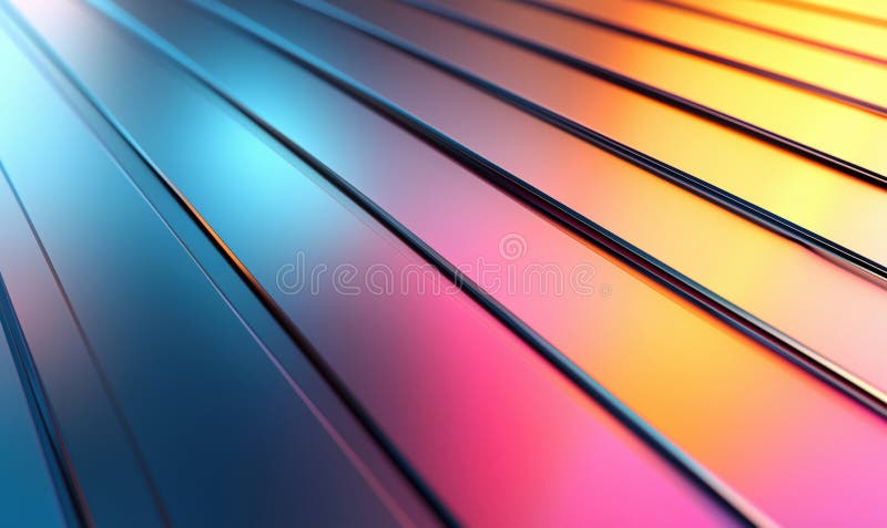 Colorful Metallic Surface Gradient Reflections Smooth Lines Stock ...