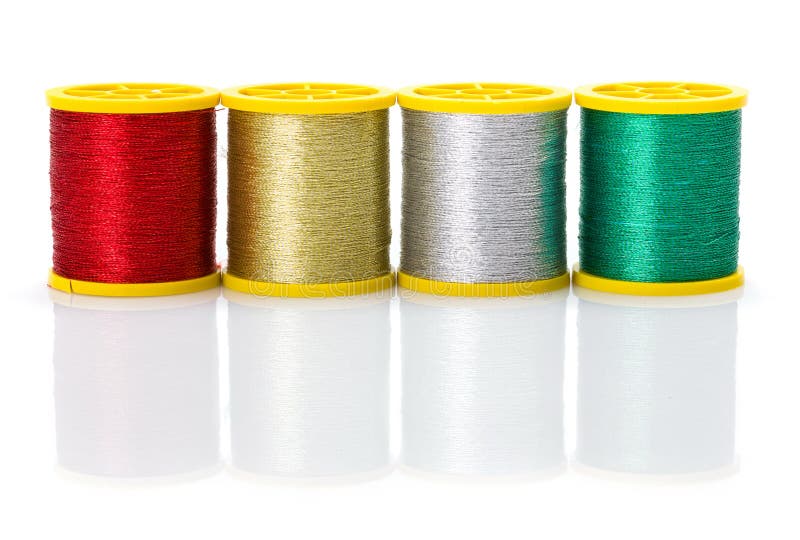 Colorful metallic threads stock image. Image of metallic - 51499605