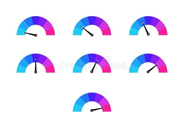Colorful Meter Isolated Vector Illustration Stock Vector - Illustration ...