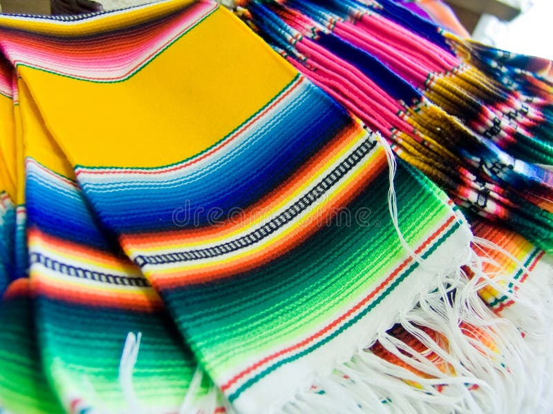 Colorful Mexican Serapes stock image. Image of sarape - 1932725