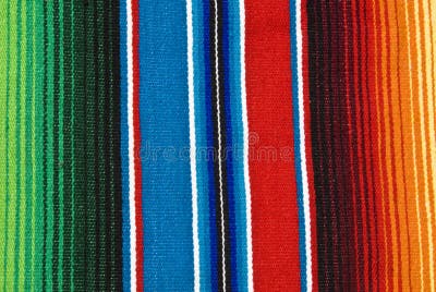 Colorful Mexican Table Cloth Stock Image - Image of strips, colourful ...