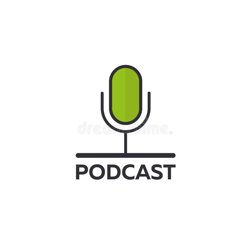 Colorful Mic Logo for Radio or Podcast Studio, Microphone Icon. Stock ...