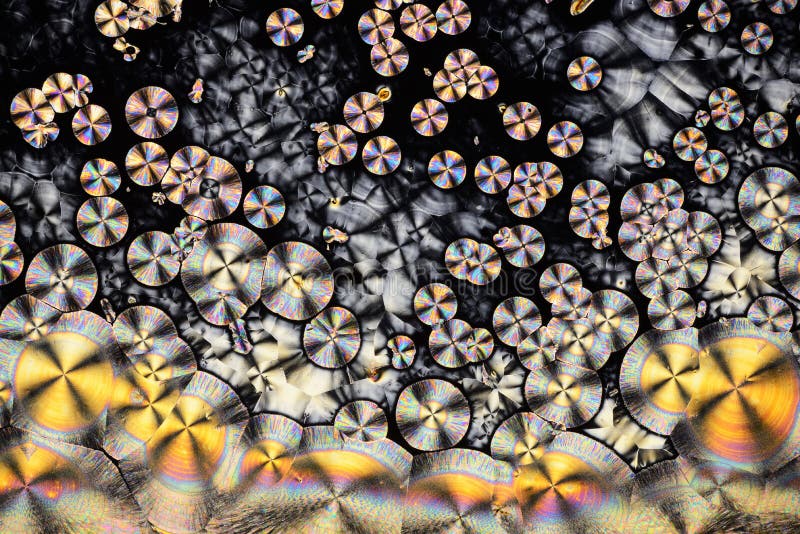 Colorful Micro Crystals in Polarized Light Stock Photo - Image of ...