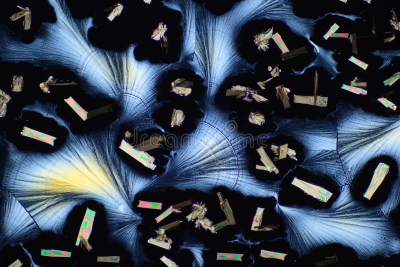 Colorful Micro Crystals in Polarized Light Stock Photo - Image of macro ...