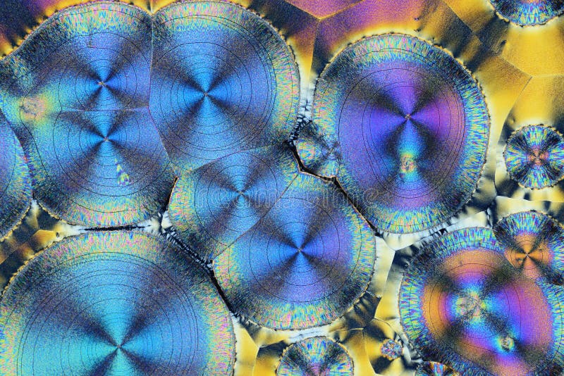 Colorful Micro Crystals in Polarized Light Stock Image - Image of ...