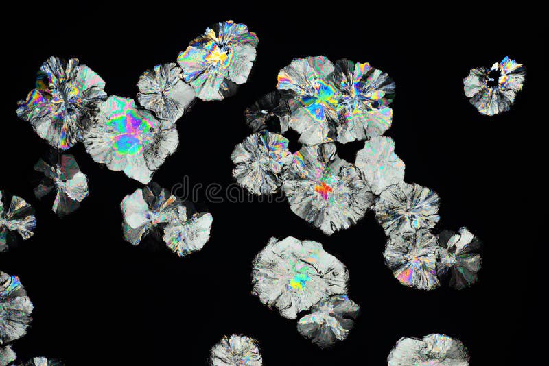 Colorful Micro Crystals in Polarized Light Stock Image - Image of micro ...