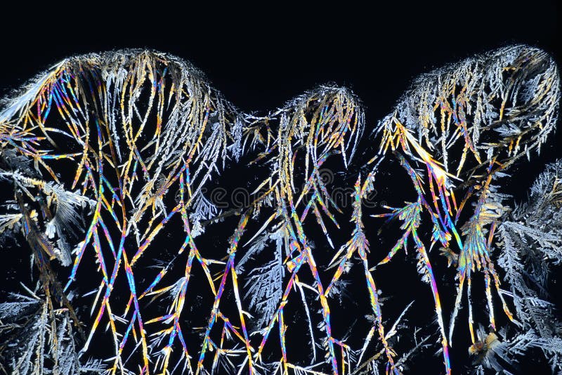 Colorful Micro Crystals in Polarized Light Stock Photo - Image of form ...