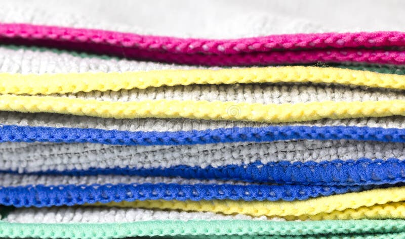 Colorful Micro fiber Cloth stock image. Image of towel - 46168901