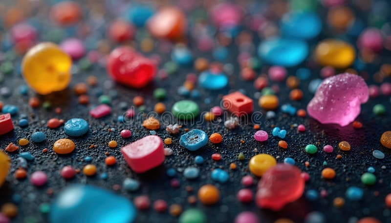 Colorful Microplastics, Speckled Texture. Illustrative Image of ...