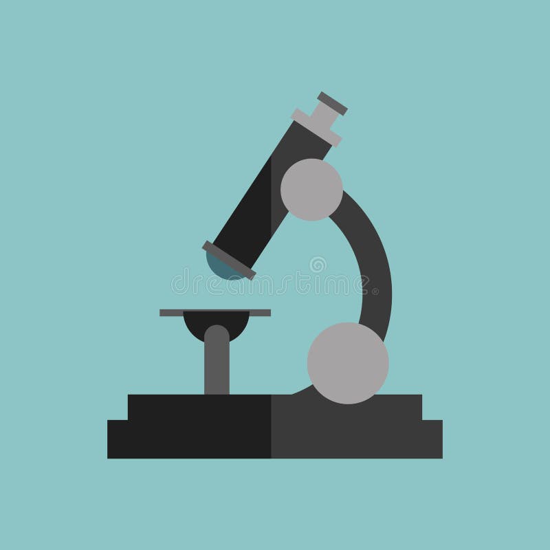 Colorful Microscope Design Over White Background Stock Vector ...
