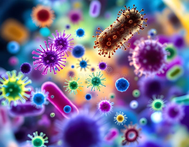 Colorful Microscopic Organisms Abound in Detailed Scientific ...
