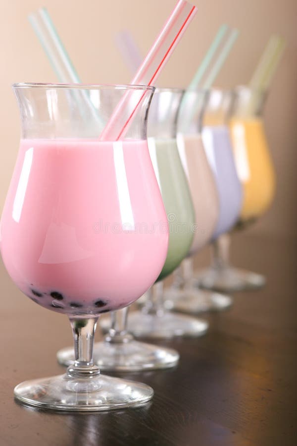 Boba Tea Cocktails stock photo. Image of multicoloured - 24717738
