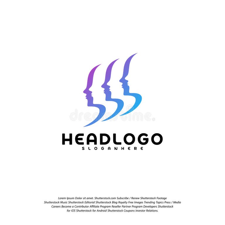 Colorful Mind Logo Vector, Head Intelligence Logo Designs Concept ...