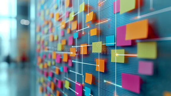 Colorful Mind Map Displaying Various Concepts and Ideas at a ...