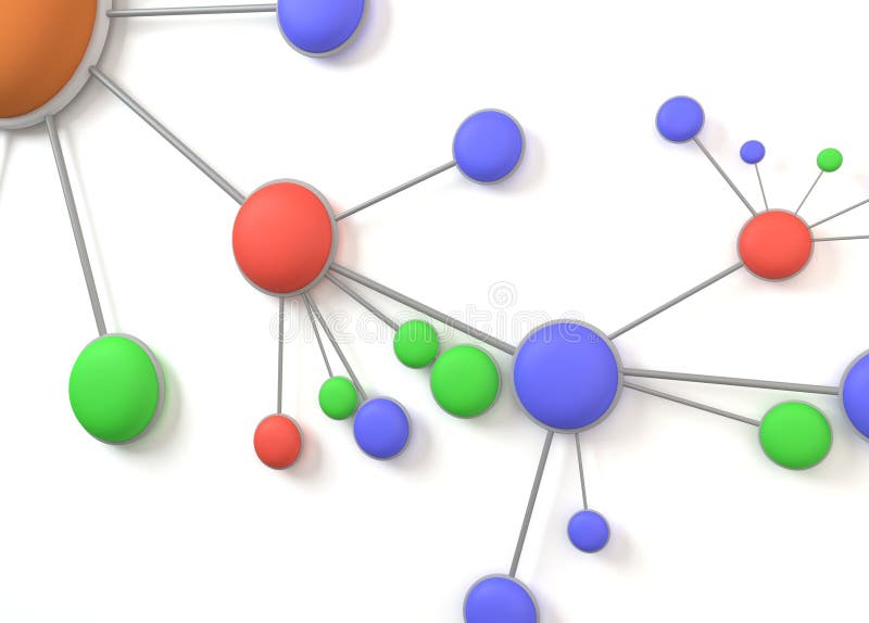 Colorful mind mapping stock illustration. Illustration of business ...