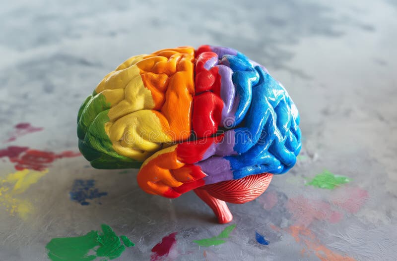 Colorful Mind Representation Stock Photo - Image of paper, flavor ...