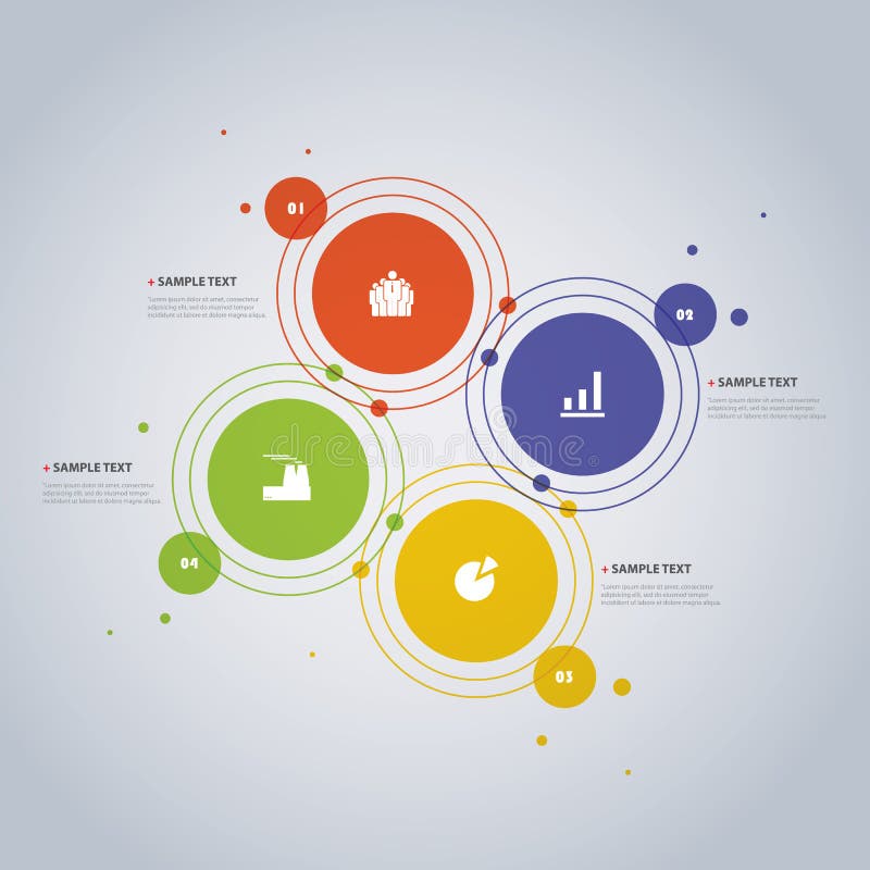 Colorful Minimal Infographics Layout Creative Design, Chart, Diagram ...