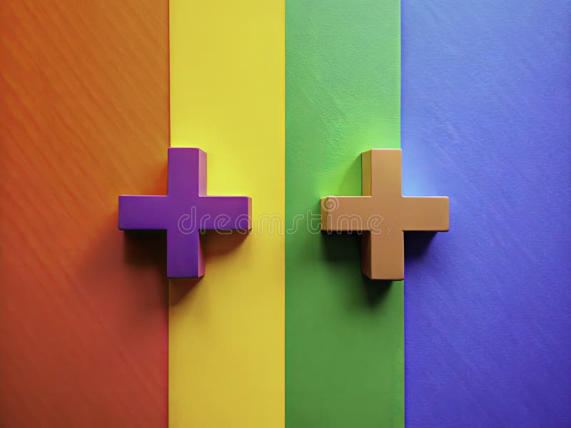 Colorful Minimalist Plus and Minus Signs: a Visual Representation of ...