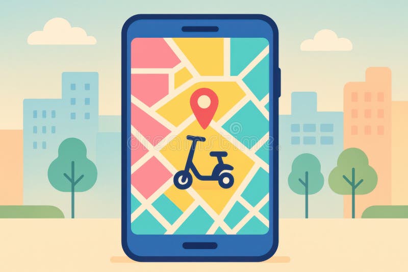 Scooter Gps Map Stock Illustrations – 1,541 Scooter Gps Map Stock ...