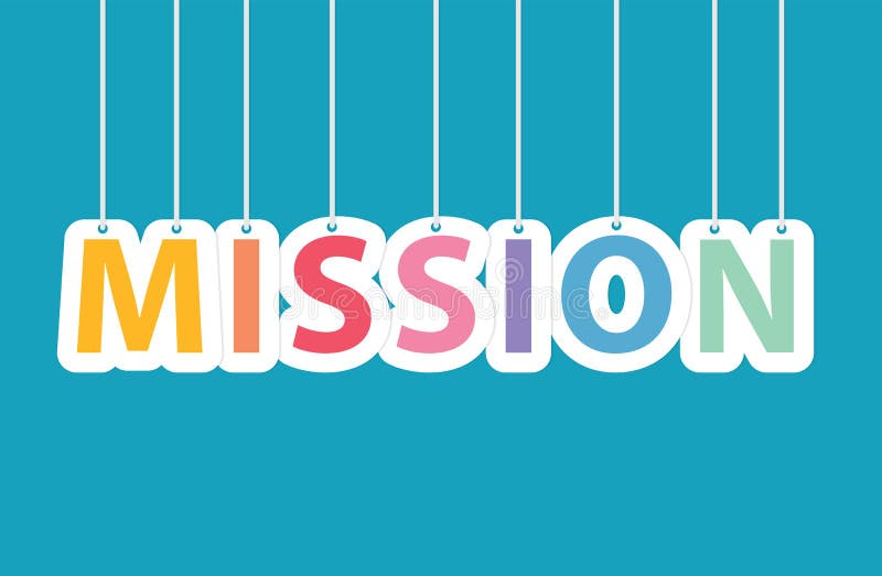 Mission Word Creative Graphic Design Modern Business Concept Over ...