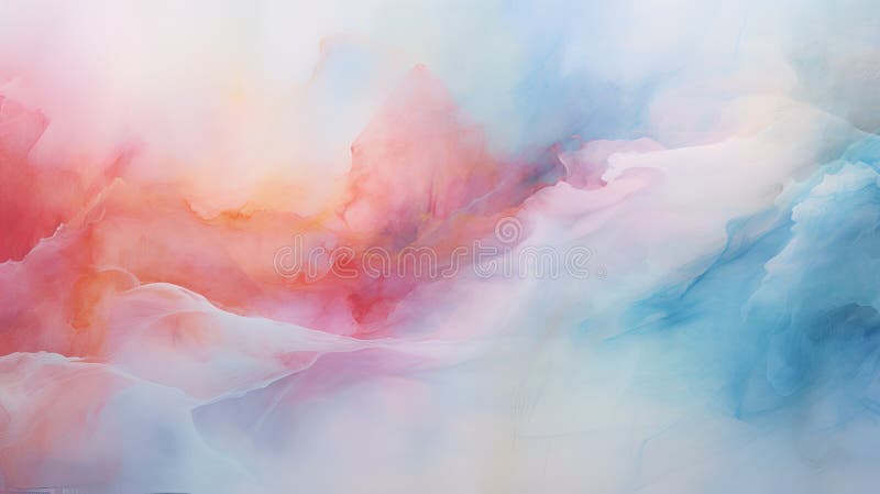 The Colorful Mist of Red and Blue Stock Illustration - Illustration of ...