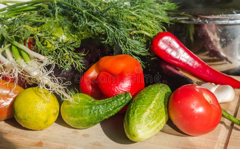 Colorful Mix of Many Different Fresh Vegetables Stock Image - Image of ...