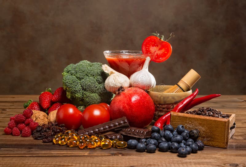 Antioxidants products stock image. Image of diet, blueberry - 30291695