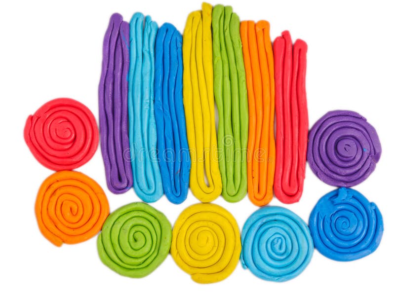 Colorful modeling clay stock image. Image of plasticine - 100965705