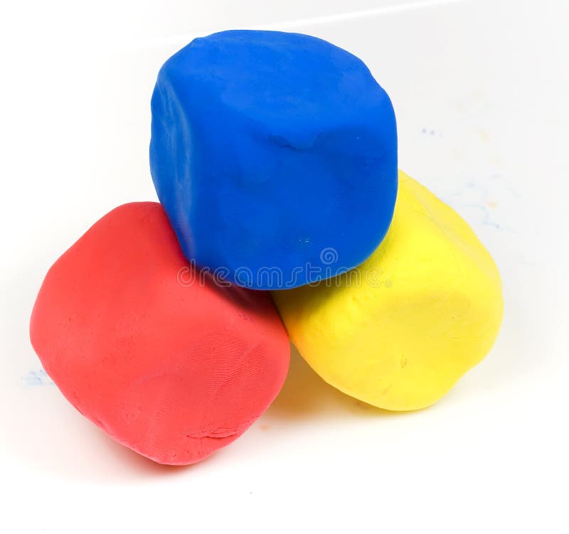 Colored blocks of clay stock image. Image of circle, shape - 9610337