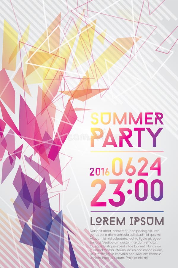 Colorful Modern Abstract Flyers Stock Vector - Illustration of graphic ...