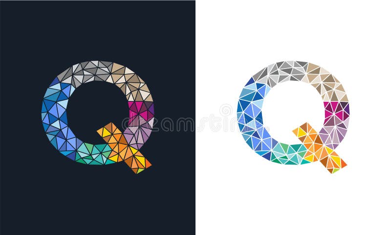 Colorful Modern Letter Q Logo Design Template Stock Illustration ...
