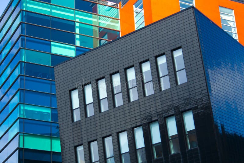 Colorful Modern Architecture Stock Photo - Image of glass, architecture ...