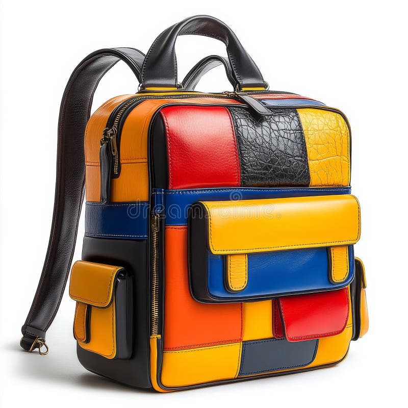 Colorful and Modern Backpack Designed for Everyday Use and Style Stock ...
