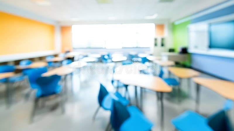 Classroom Setup Colorful Chairs Stock Illustrations – 265 Classroom ...