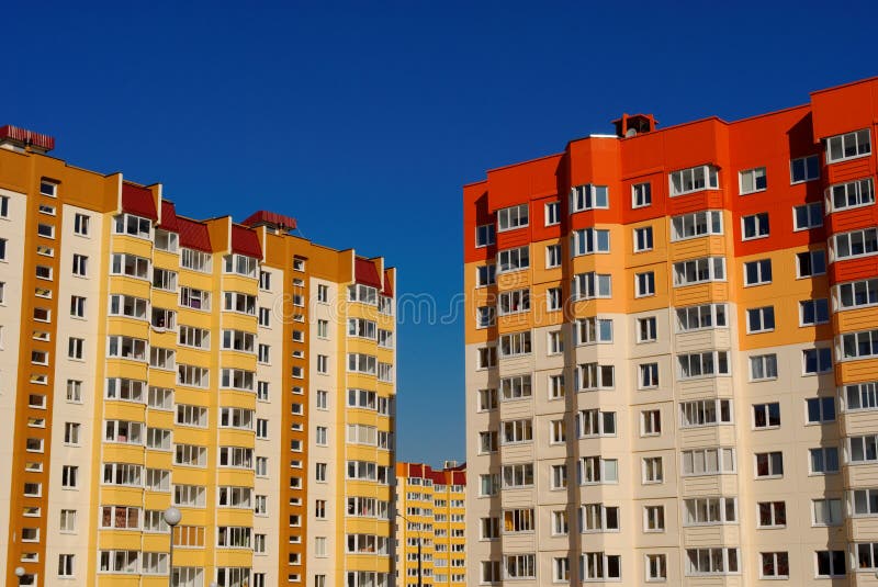 Colorful Modern Dormitory Area Stock Image - Image of bright, apartment ...