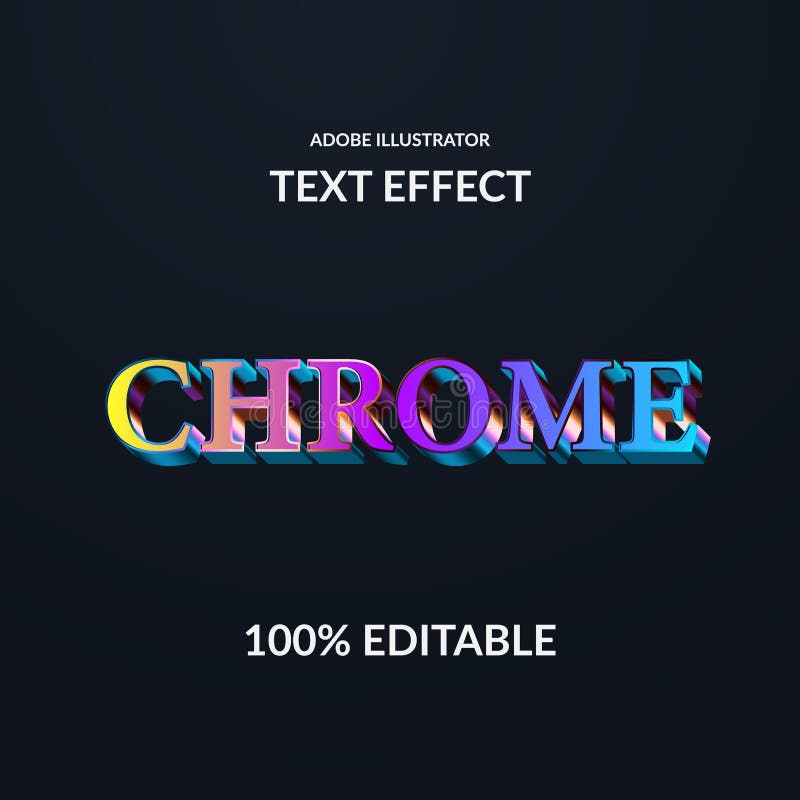 Colorful Modern Gradient Chrome Metallic Serif Font Adobe Illustrator ...